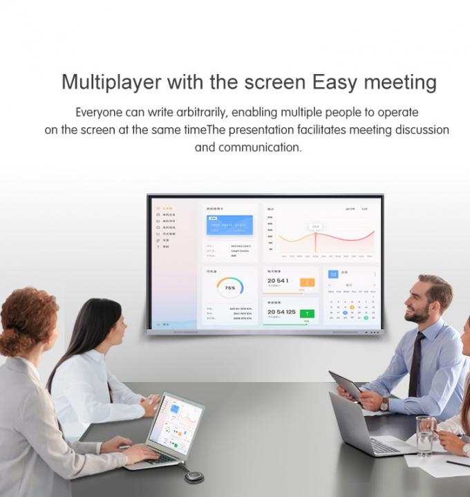 10 20 Points 118W Interactive Multi Touch Display For Meeting Room