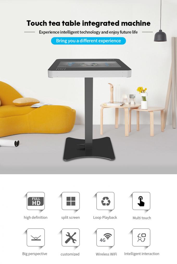 Multifunction 21.5 Inch IPS LCD Restaurant Touch Table